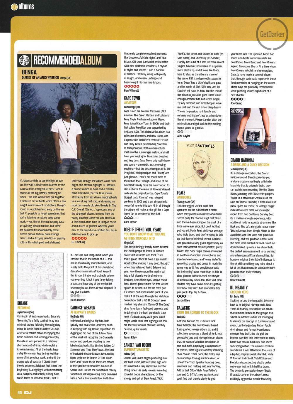 Benga - Warrior Charge [iDJ Mag] - March 2008 - GetDarker